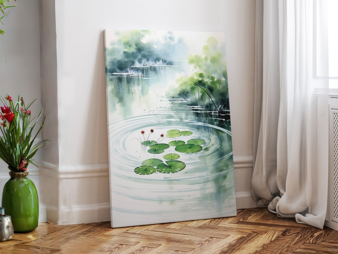 Zen Canvas Painting, Original Art on Canvas, Minimalist Wall Art ...