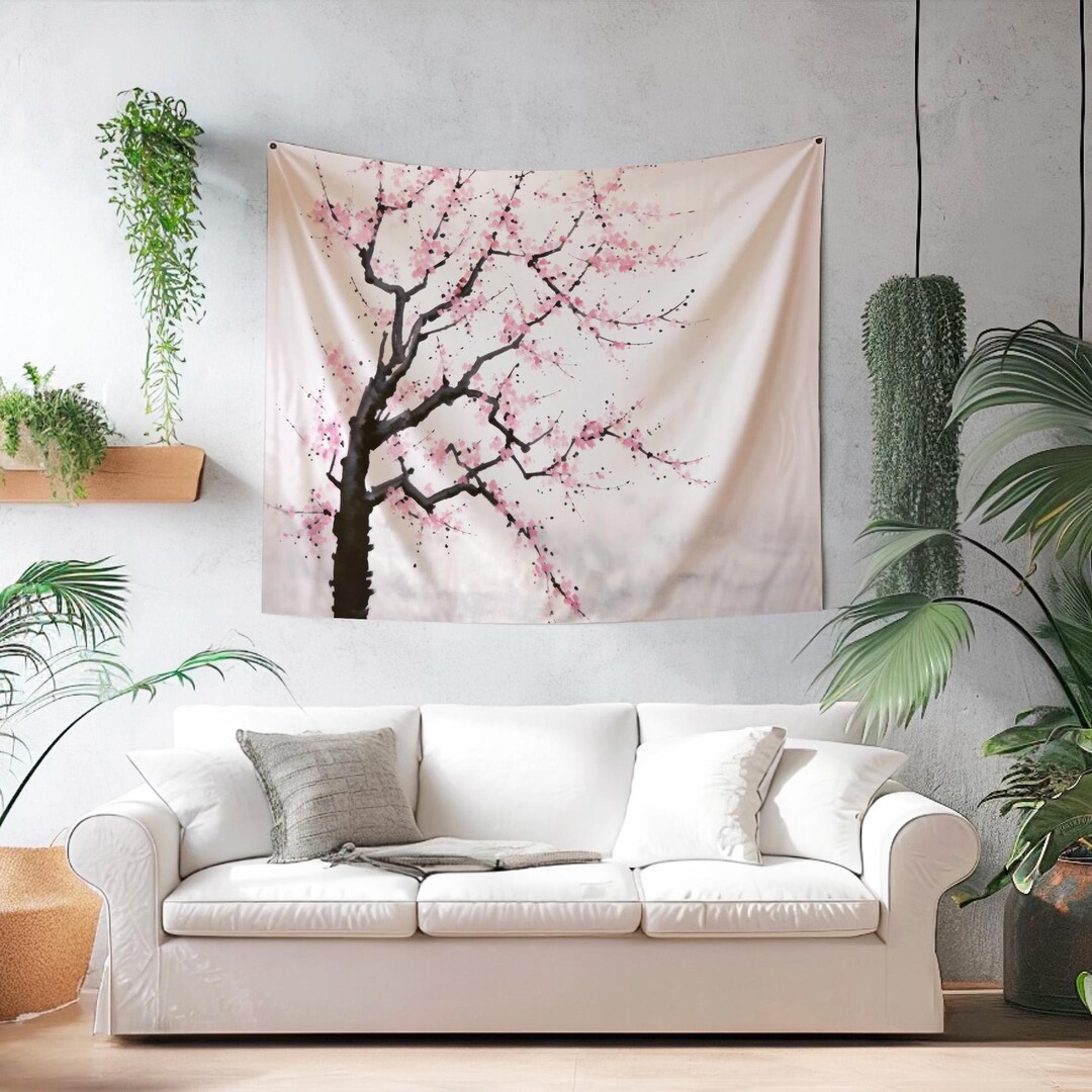 Japanese Zen Tapestry, Original Art on Tapestry, Minimalist Wall ...