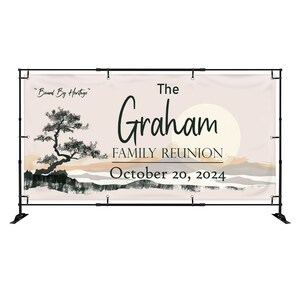 Family Reunion Banner, Personalized Vinyl Banner, Customizable Event ...