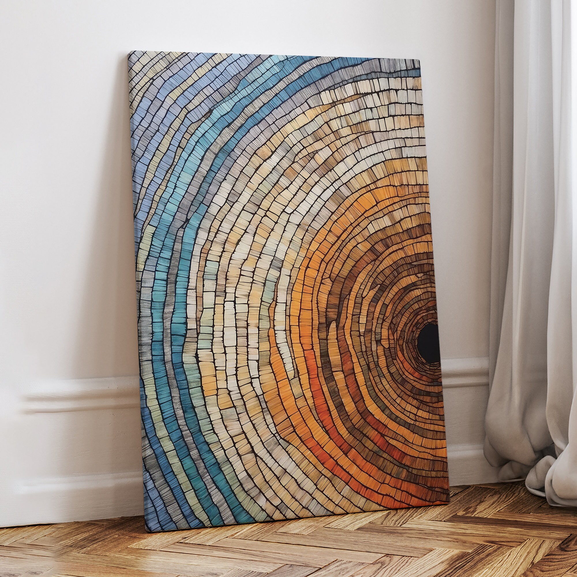 Tree Ring Canvas Painting Original Art on Canvas Tree Ring - Etsy Canada