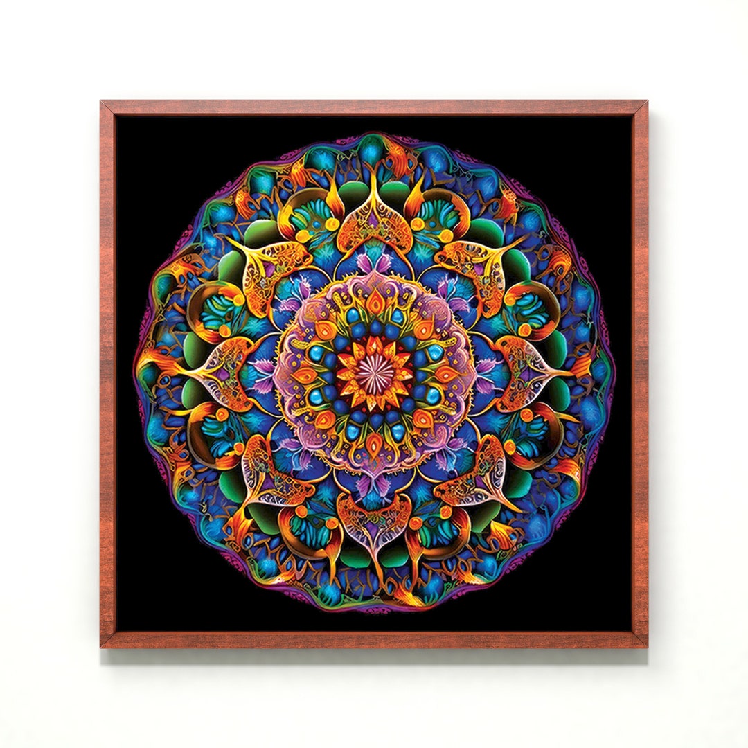 Mandala Wall Art, Mandala Wall Decor, Spiritual Decor, Mandala Deco ...