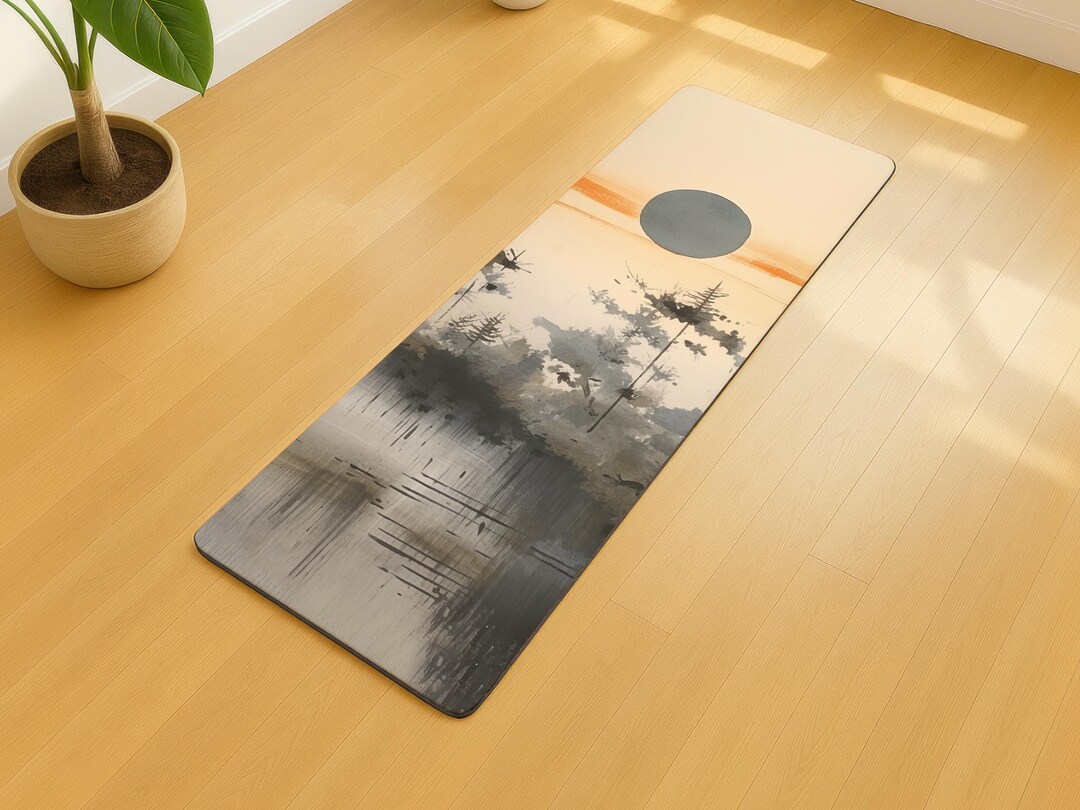 Core Stability Yoga Mat, Dynamic Flow Exercise Mat, Japandi Fitness Mat ...