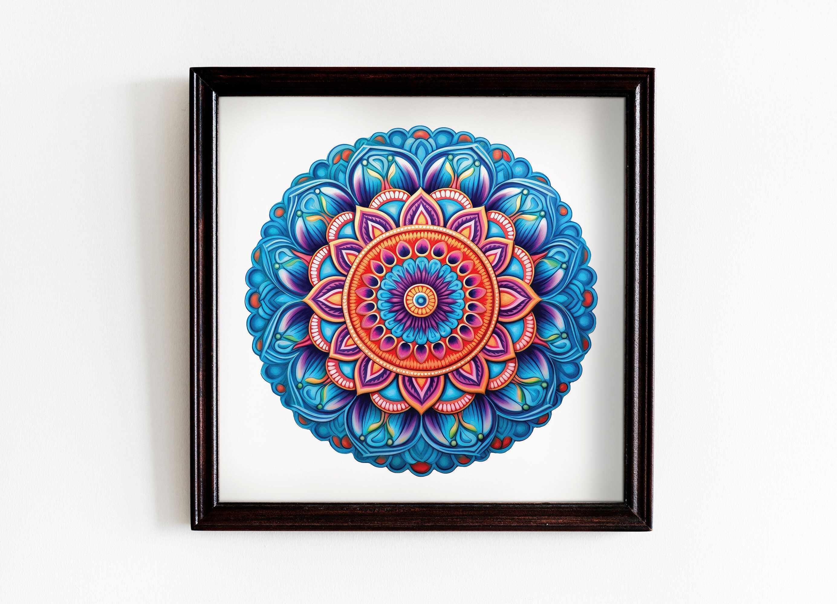 Mandala Wall Art, Mandala Art, Printable Mandala, Mandala Wall Decor ...