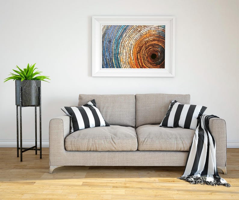 Large Abstract Wall Art, Extra Large Horizontal Print, Minimalist Tree ...