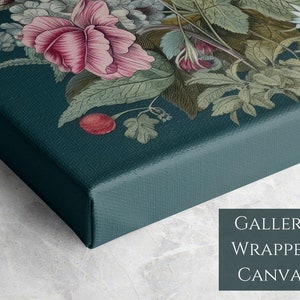 Botanical Canvas Painting, Floral Canvas Painting, Original Art on ...