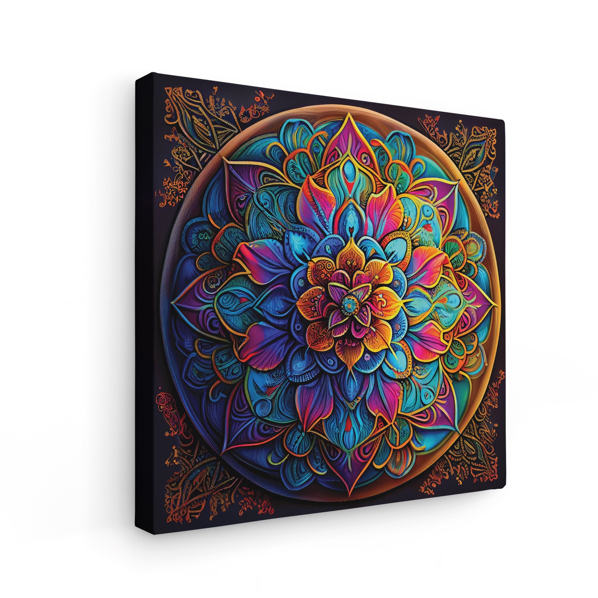 Mandala Leinwand Gemälde, Original Kunst Auf Leinwand, Spirituelle ...