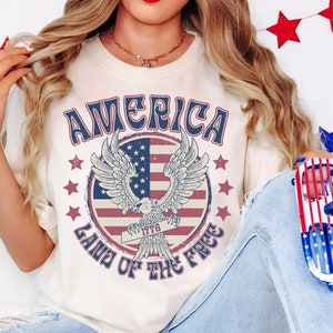 Retro America Shirt,fourth of July,retro USA Tee, Retro American Star ...