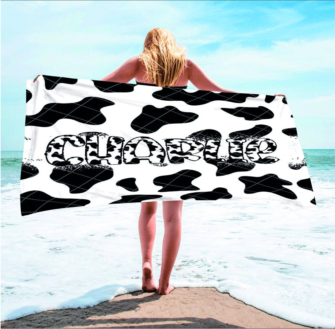 Cow Beach Towel,cow Beach Towel,custom Beach Towel, Beach Towel for ...