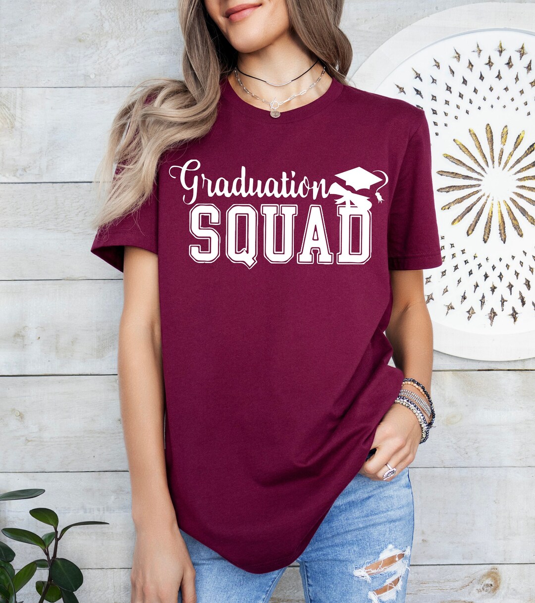 Grad Squad Shirts,graduation Shirts, Graduate Shirt of 2024, Family of ...