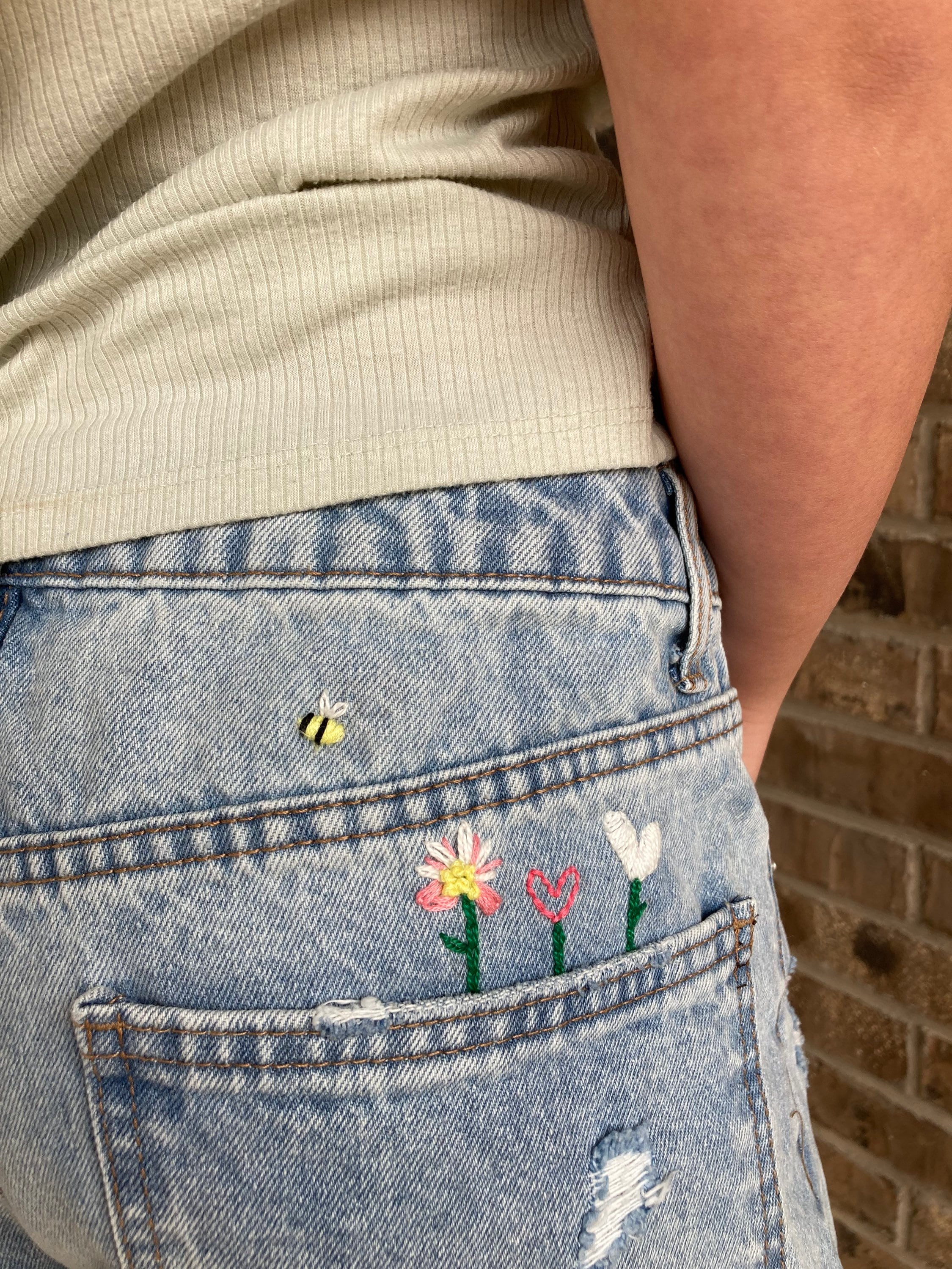 Jeans Pocket Embroidery Design