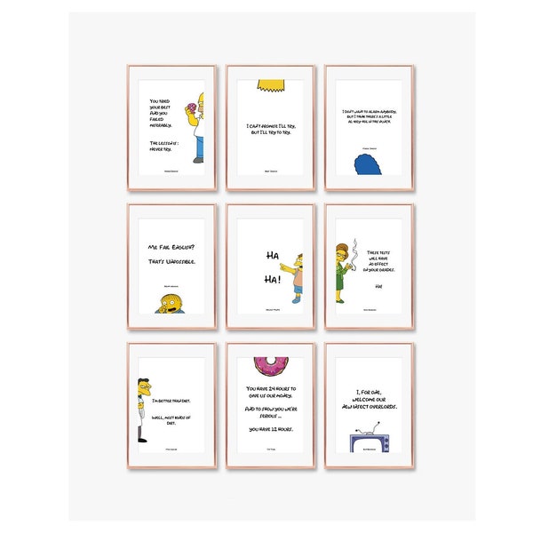 Simpsons Art - Etsy