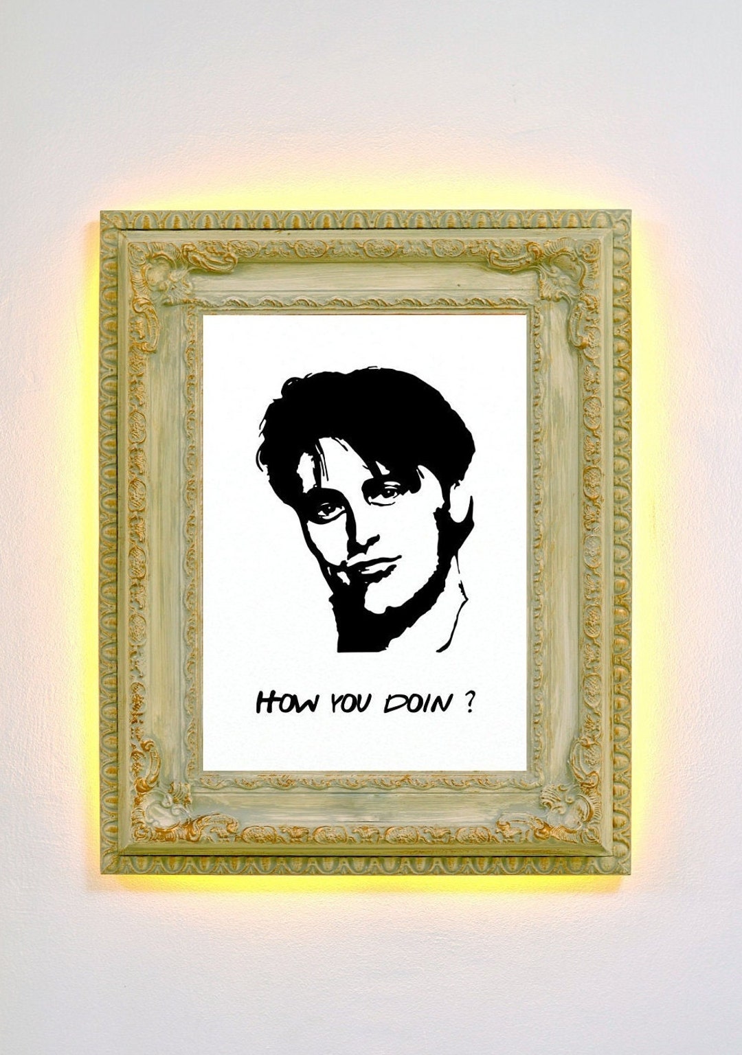 Friends TV Show, Joey, How You Doin, Fan Art, Wall Art, Decor ...