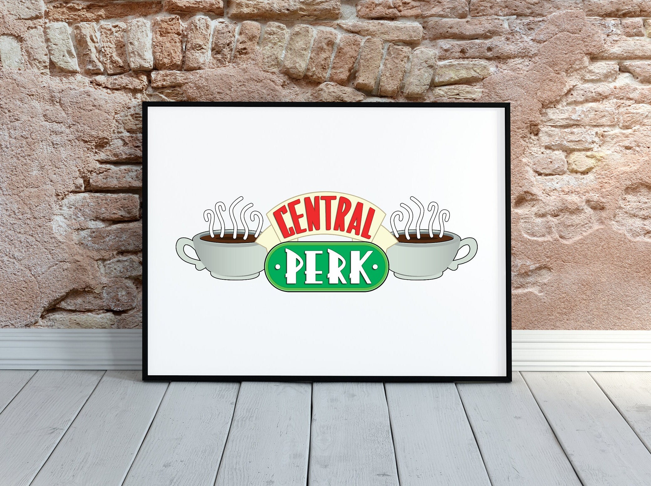 Friends TV Show, Central Perk Poster, Printable, Wall Art, Decor ...