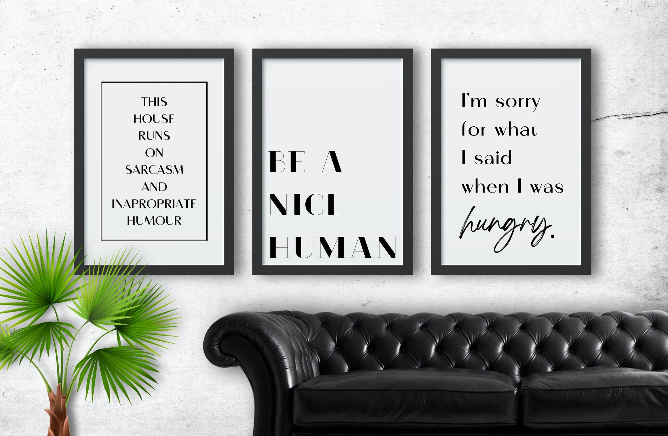 Funny Inspirational Quotes, Set of 9, Quote Pack, Bundle, Posters, Wall ...