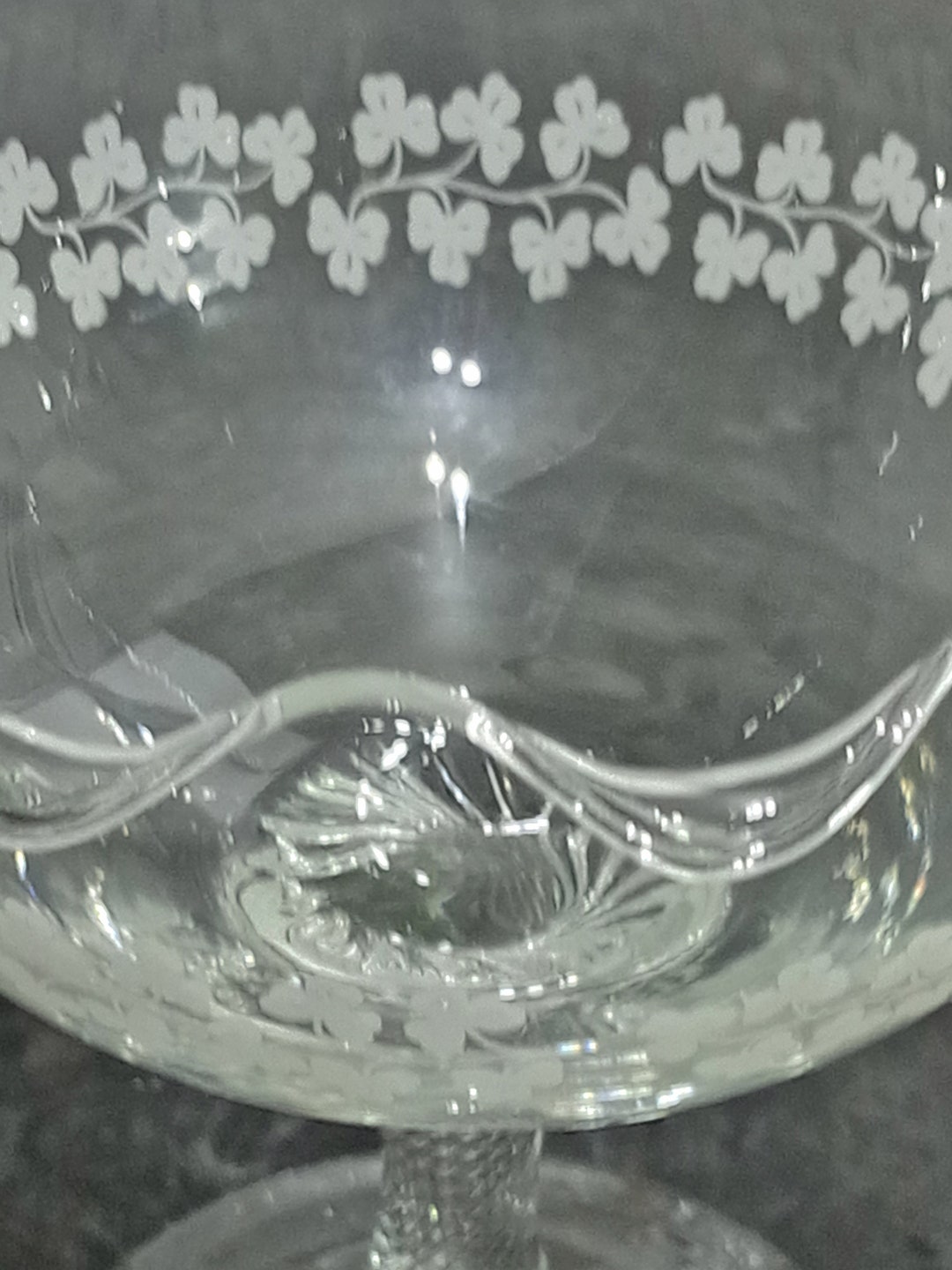 Vintage Eamon Irish Glass Compote/candy Dish - Etsy