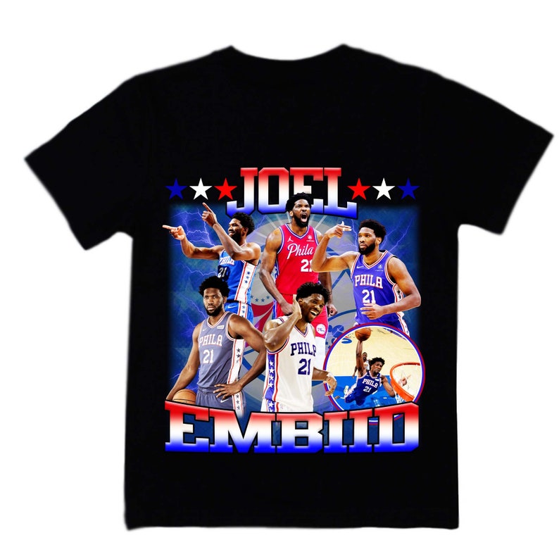 Joel Embiid Png T-shirt Design, 300 DPI PNG File Ready to Print ...