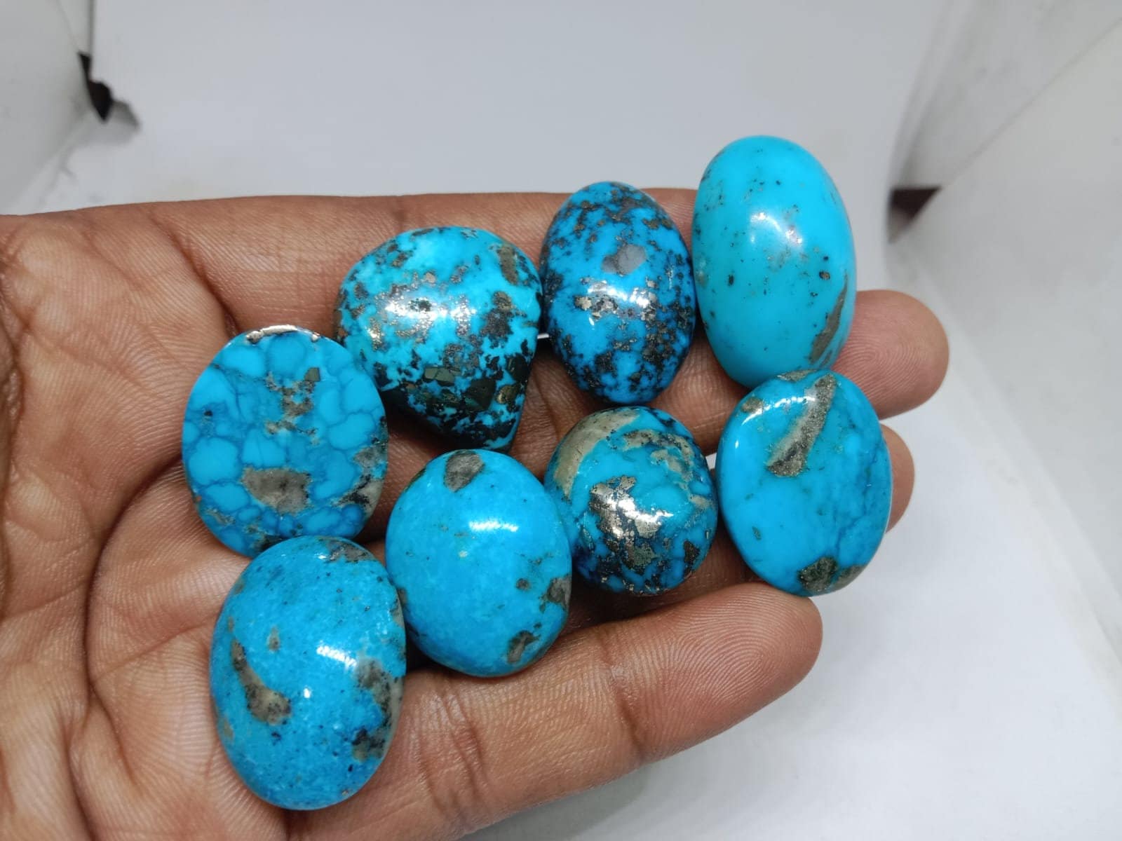 Set of Very Rare AAA Persian Turquoise Cabochons Gemstone, 100% Natural ...