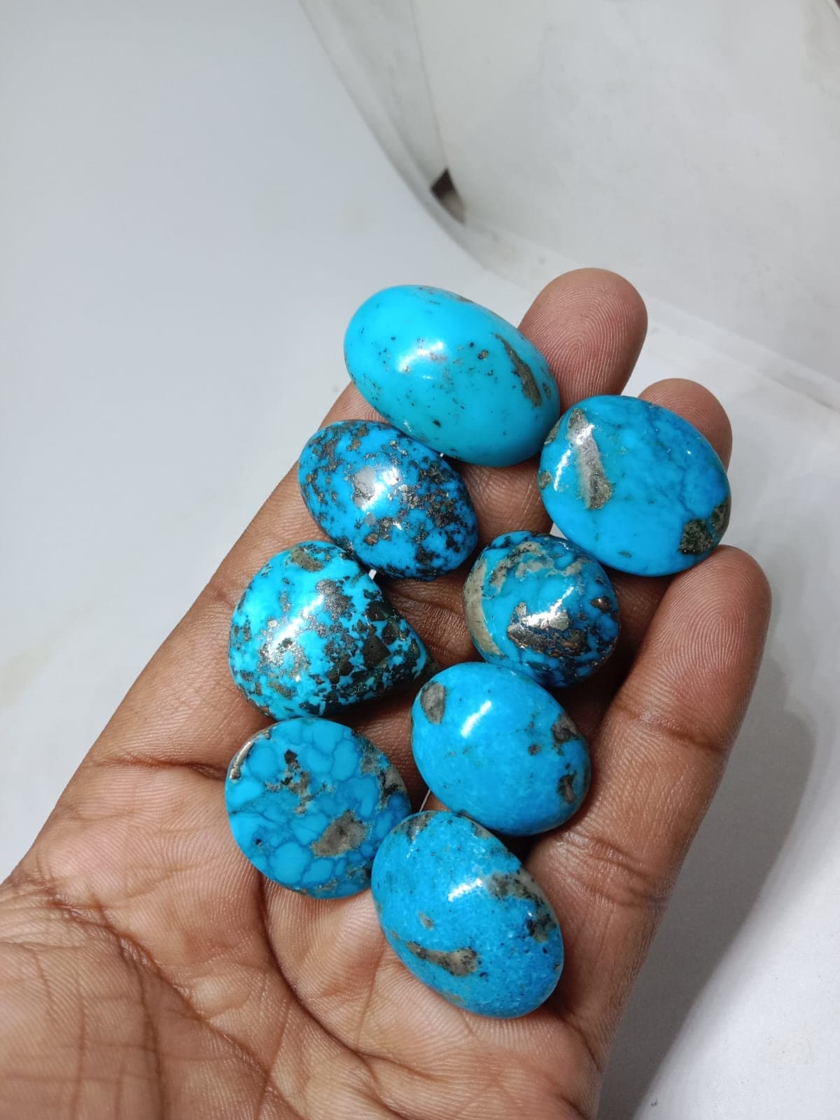 Set of Very Rare AAA Persian Turquoise Cabochons Gemstone, 100% Natural ...