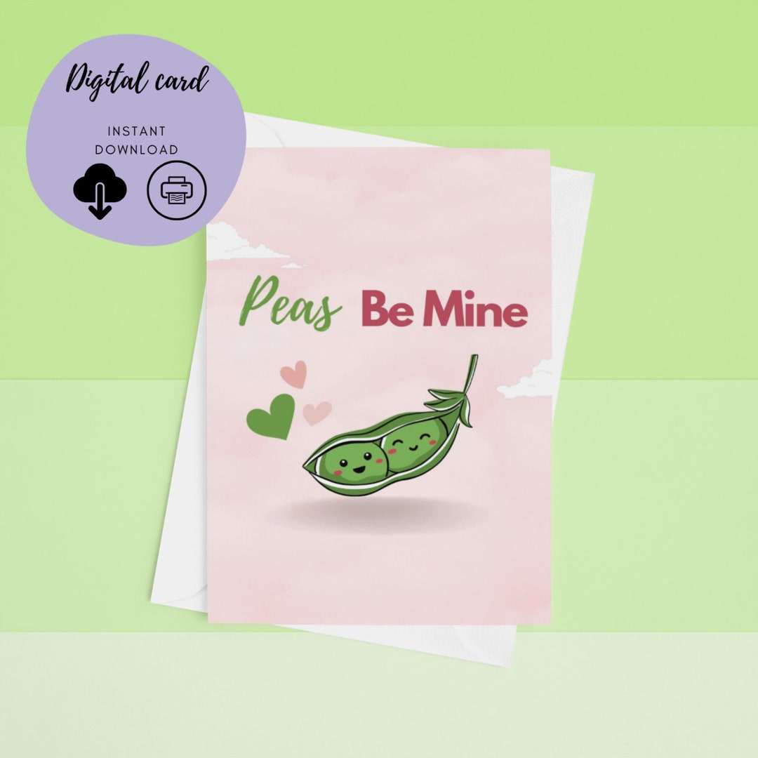 Cute Printable Love Card – Funny Love Card, Digital Love Card. 5 X 7 ...