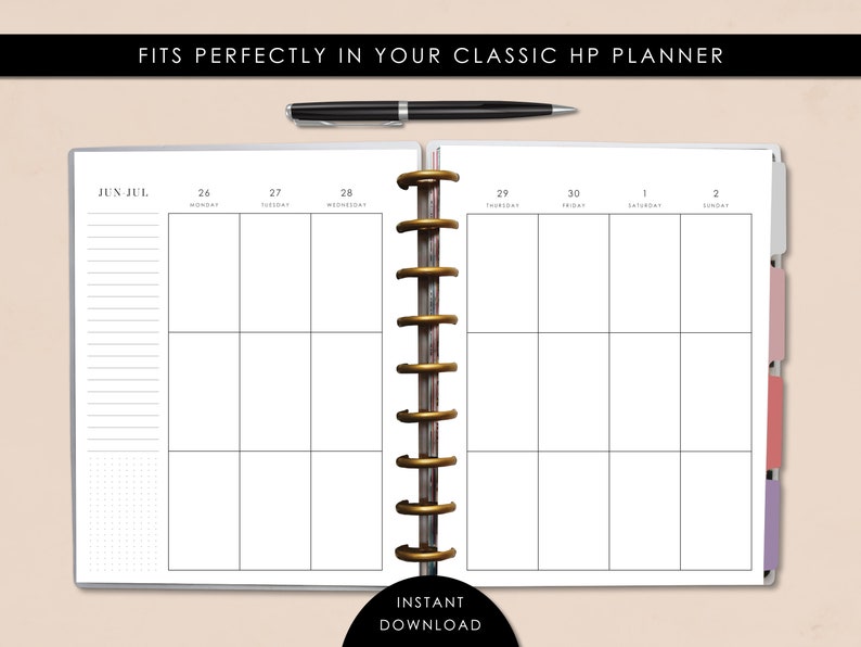 2023-2024 Combined Weekly Planner Printable, Vertical Layout, Academic ...
