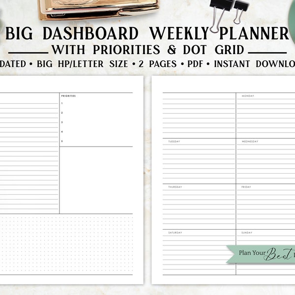 Printable Planner - Etsy