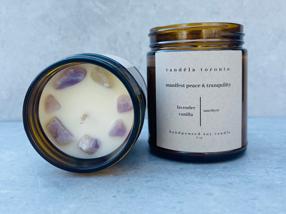 Manifest Peace and Tranquility Crystal Manifesting Intention Candle - Etsy