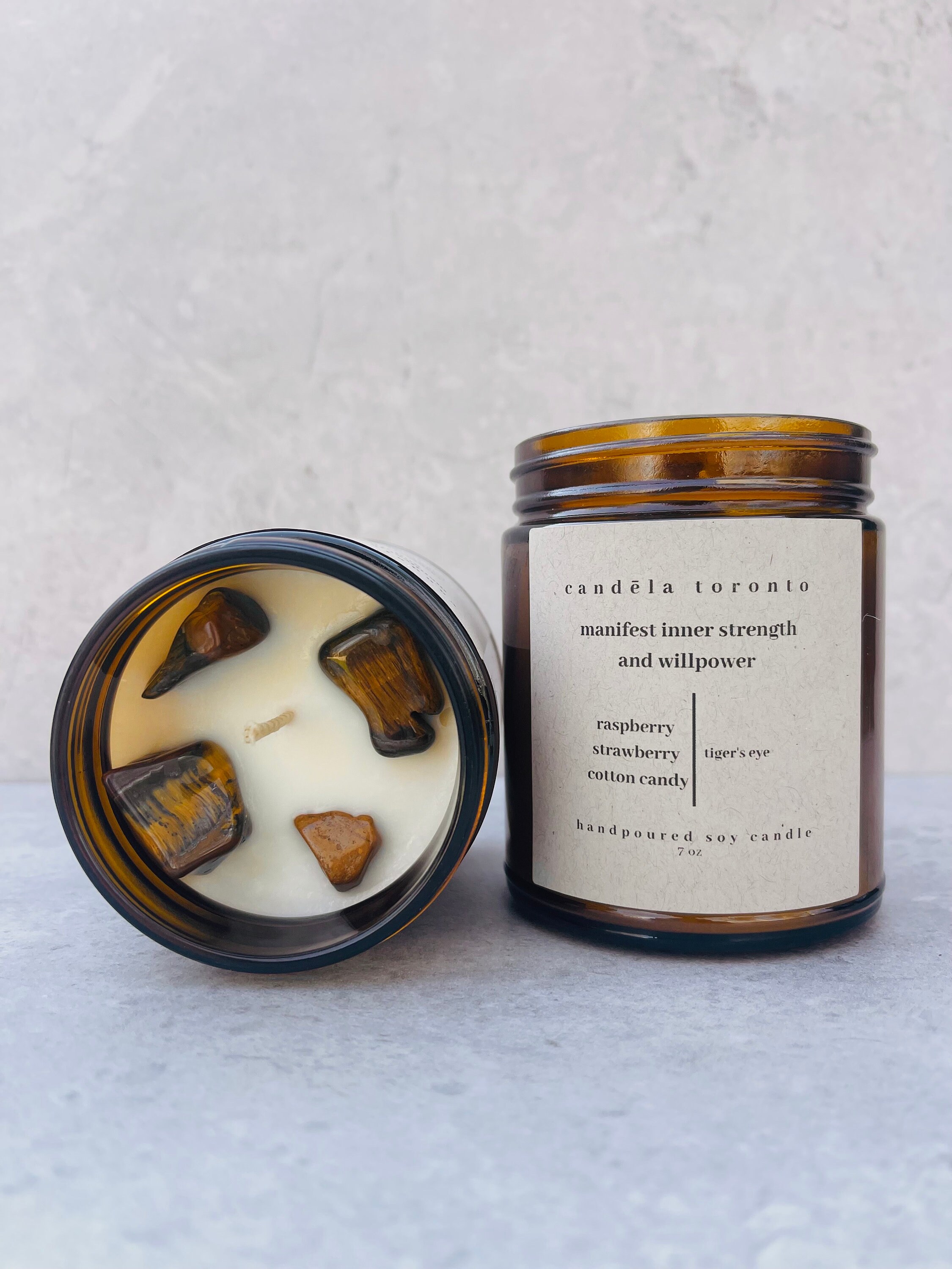 Manifest Inner Strength and Willpower Crystal Manifesting Intention Candle - Etsy