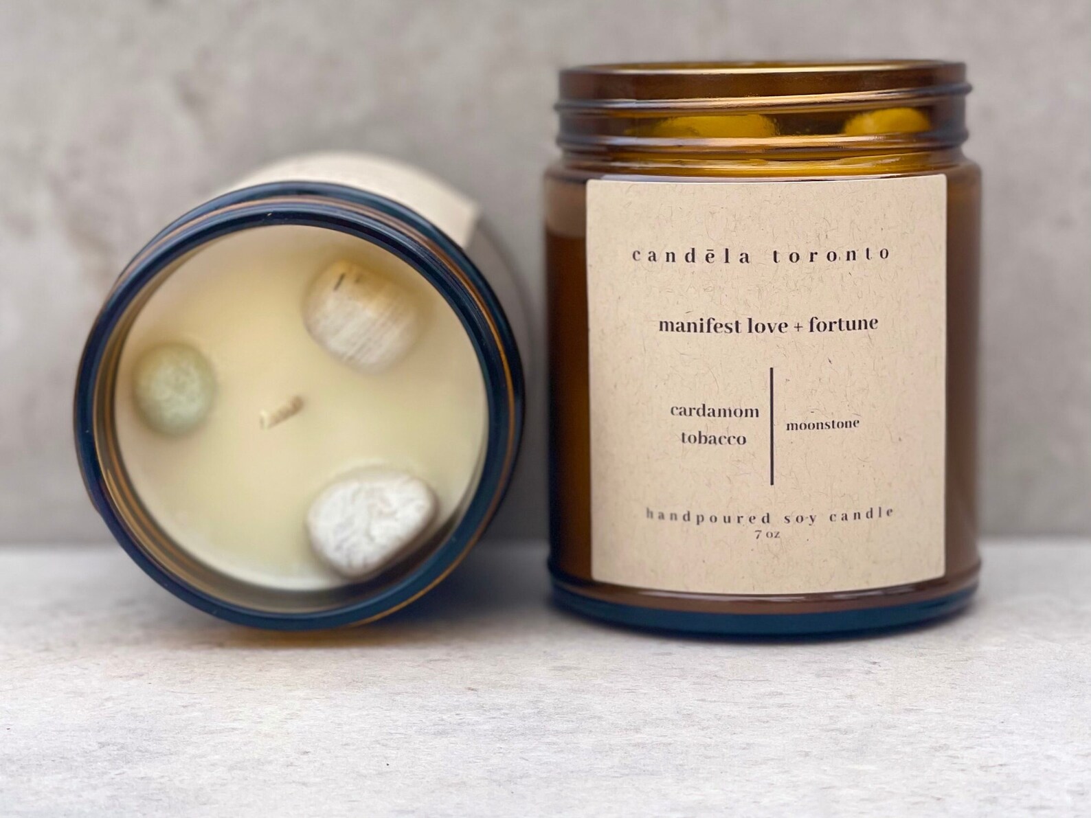 Manifest Love and Fortune Crystal Manifesting Intention Candle - Etsy