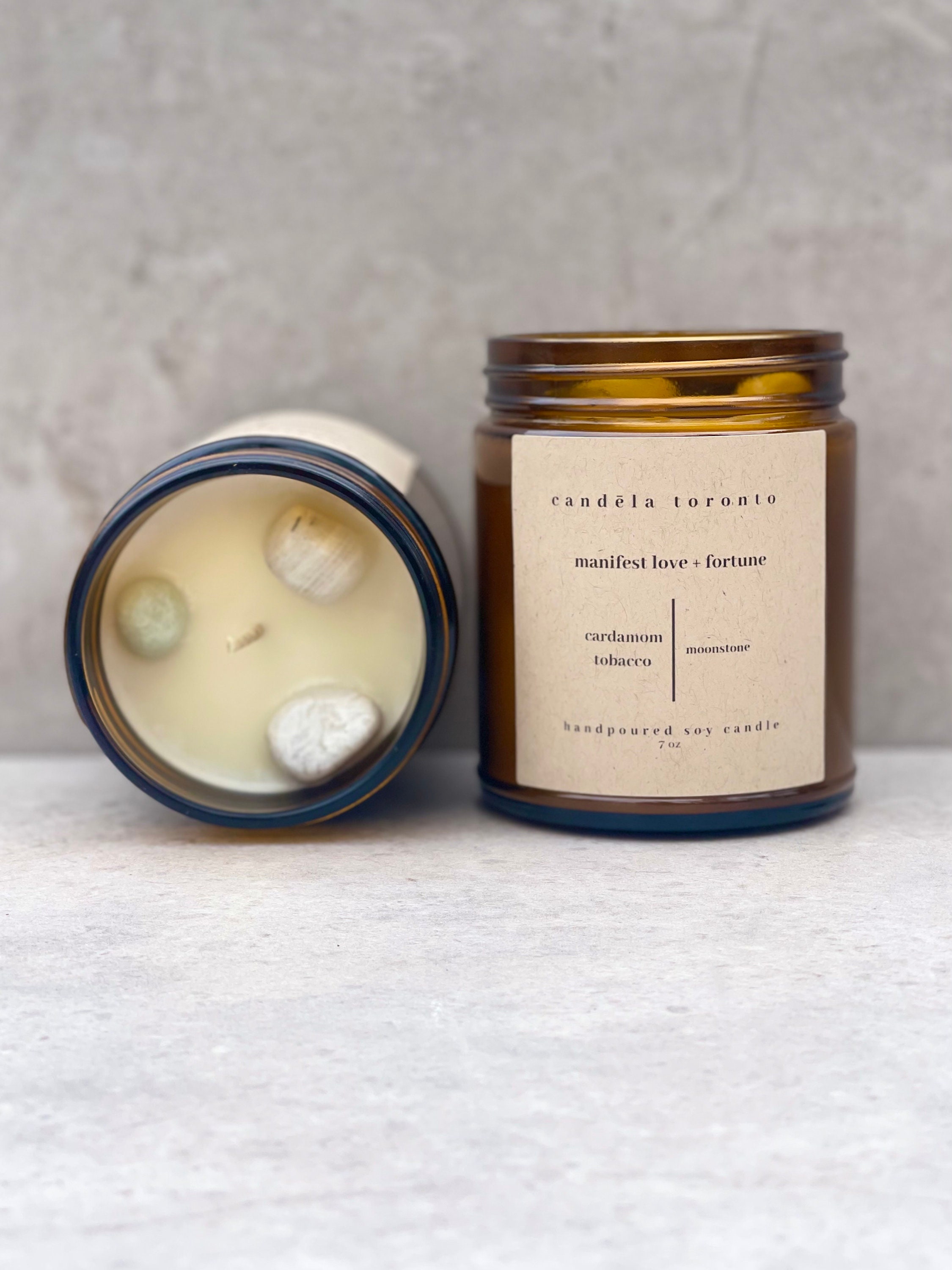 Manifest Love and Fortune Crystal Manifesting Intention Candle - Etsy