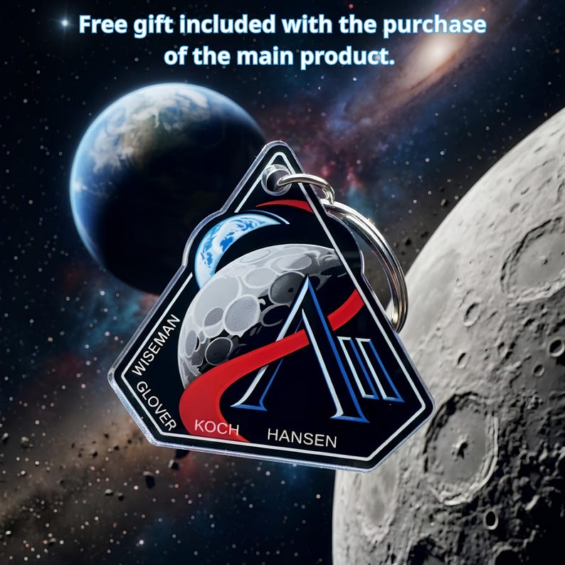 Artemis II Astronaut Moon Resin Lamp, NASA Space Launch Light, Spacex ...