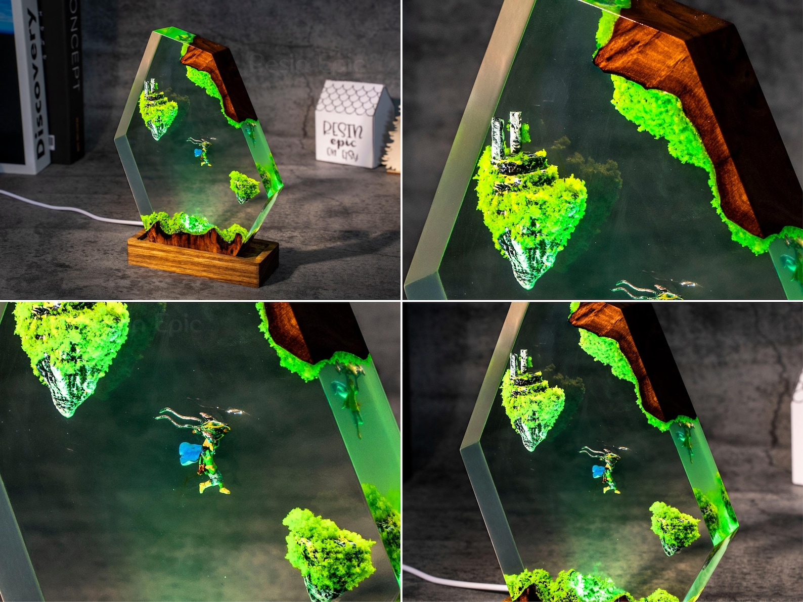 Midna and Wolf Link Zelda Resin Night Light – Zelda Twilight Princess ...