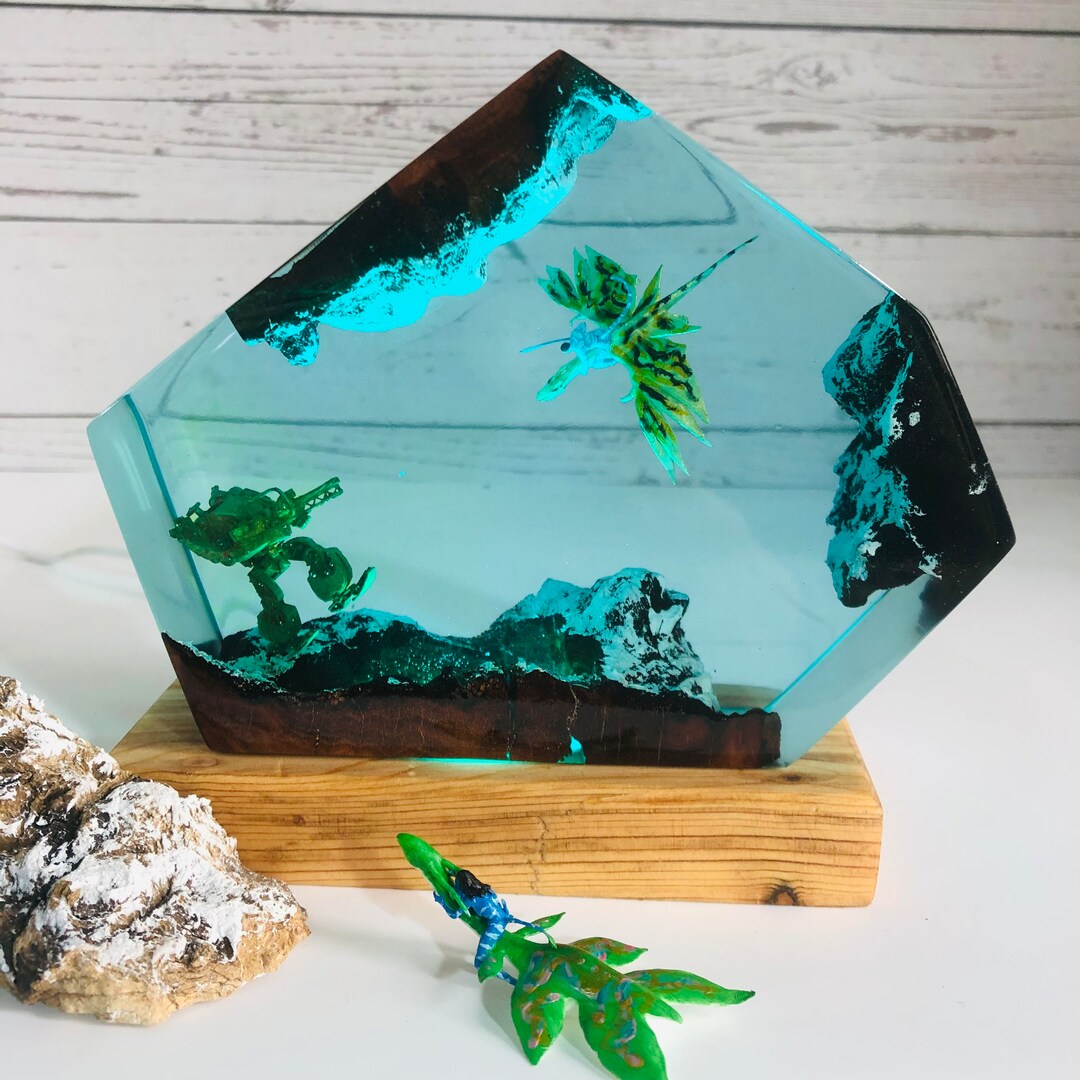 Robot Vs Dragon Avatar 2, Avatar 2 Way of the Water, Avatar, Resin Lamp ...