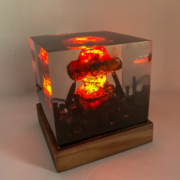 Atomic Bomb Resin Night Light - Etsy