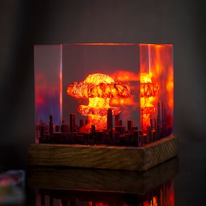 Explosion Bomb Resin Lamp, Atomic Bomb Resin Night Lights, Nuke Lamp ...