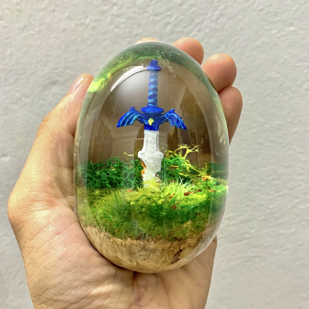 Rusty Master Sword Night Light, Epoxy Resin Wood Lamp, Gift for Him ...