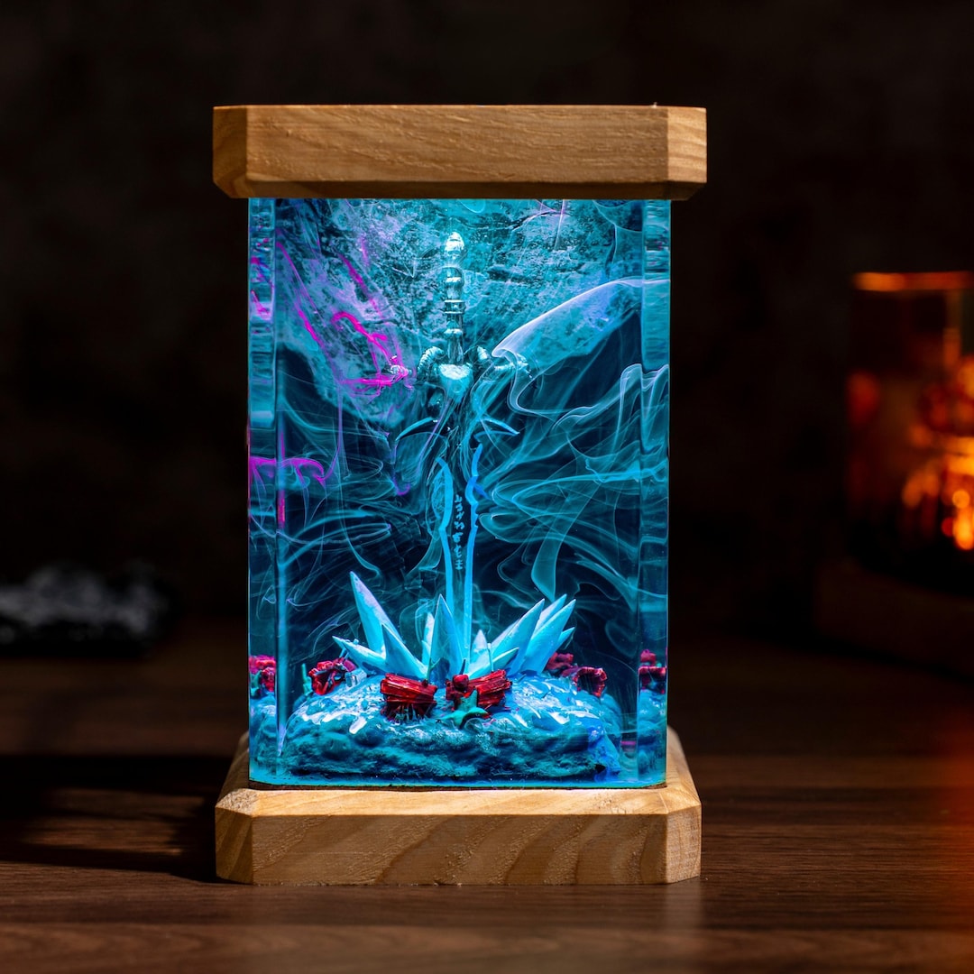FR0STMOURNE SW0RD Resin Night Light- World of Warcraft Resin Lamp, Lich ...