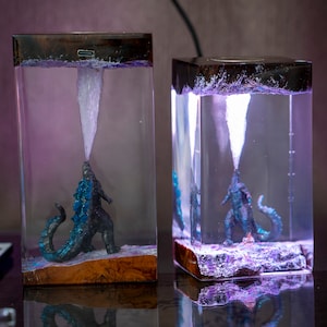 God.zilla Monster Resin Night Lights Kingotmonsters, Diorama Resin Lamp ...