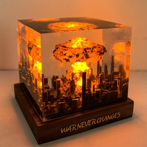 Explosion Bomb Resin Lamp, Atomic Bomb Resin Night Lights, Nuke Lamp ...