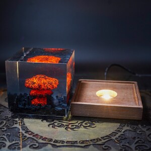 Explosion Bomb Resin Lamp, Atomic Bomb Resin Night Lights, Nuke Lamp ...