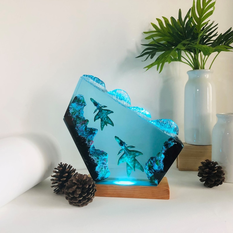 Ilu Avatar 2 Way of the Water, Avatar 3, Epoxy and Wooden Night Lights ...