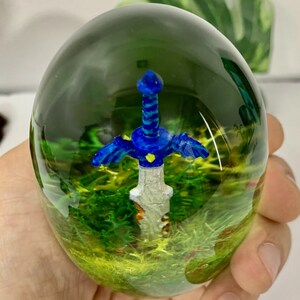 Rusty Master Sword Night Light, Epoxy Resin Wood Lamp, Gift for Him ...