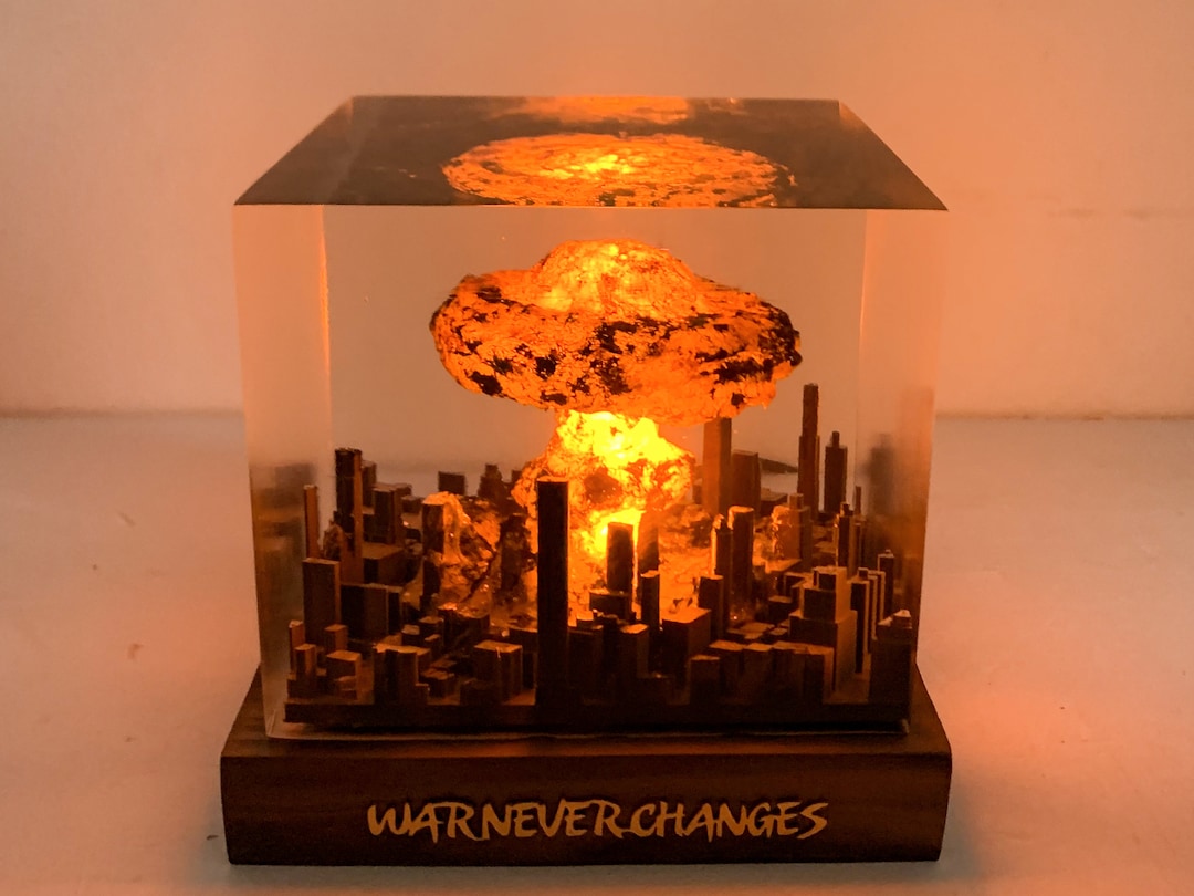 Explosion Resin Diorama- Nuke Bomb Fallout 4, Atomic Bomb Diorama ...
