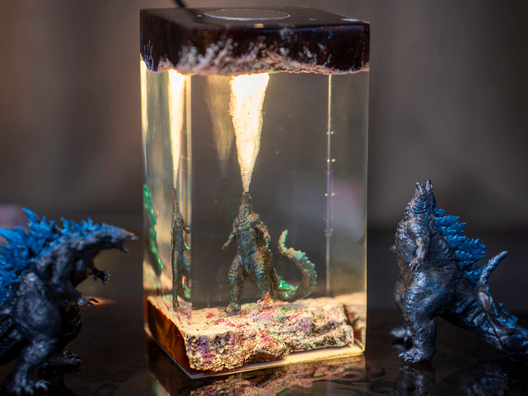 God.zilla Monster Resin Night Lights Kingotmonsters, Diorama Resin Lamp ...