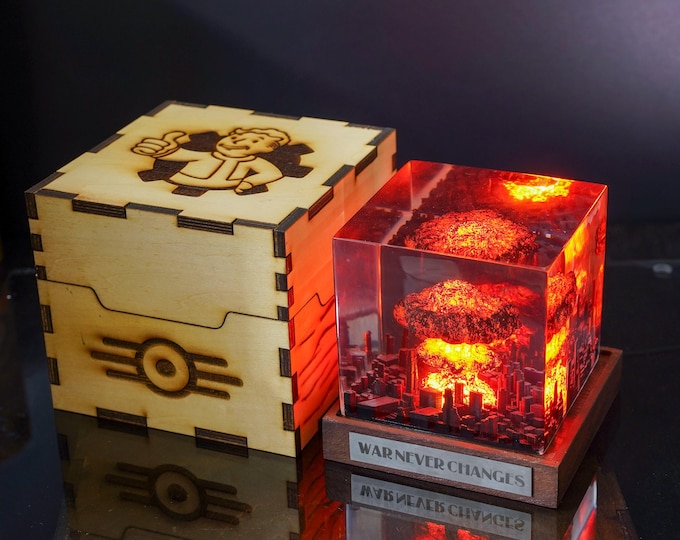 Explosion Bomb Resin Lamp, Atomic Bomb Resin Night Lights, Nuke Lamp ...