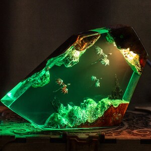 Dragon GOT Resin Night Light, Fire Dragon and Ice Dragon Lamp, 3D ...