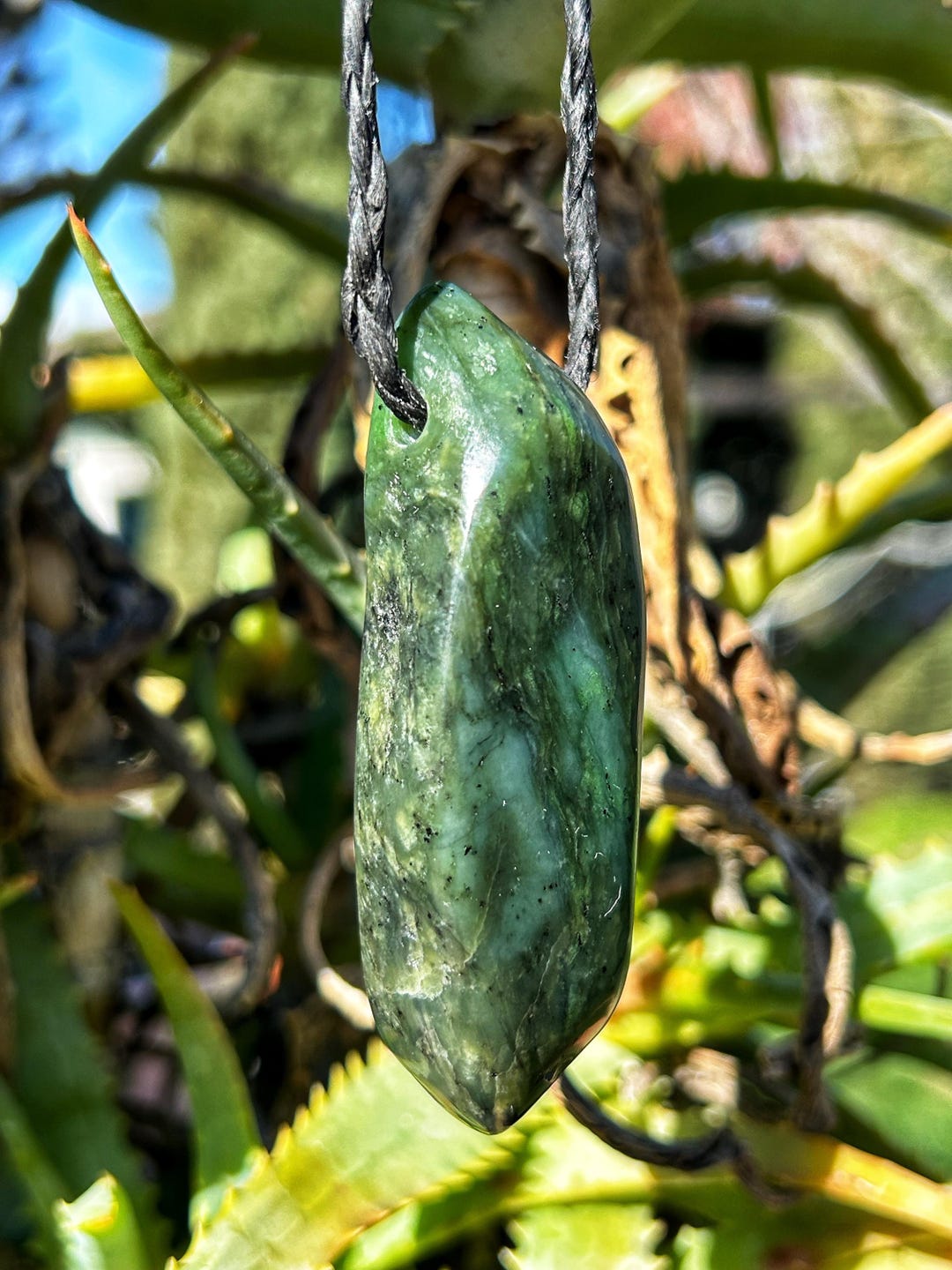 Big Sur Botryoidal Nephrite Jade Pendant Necklace “bubble Beach” Locale ...