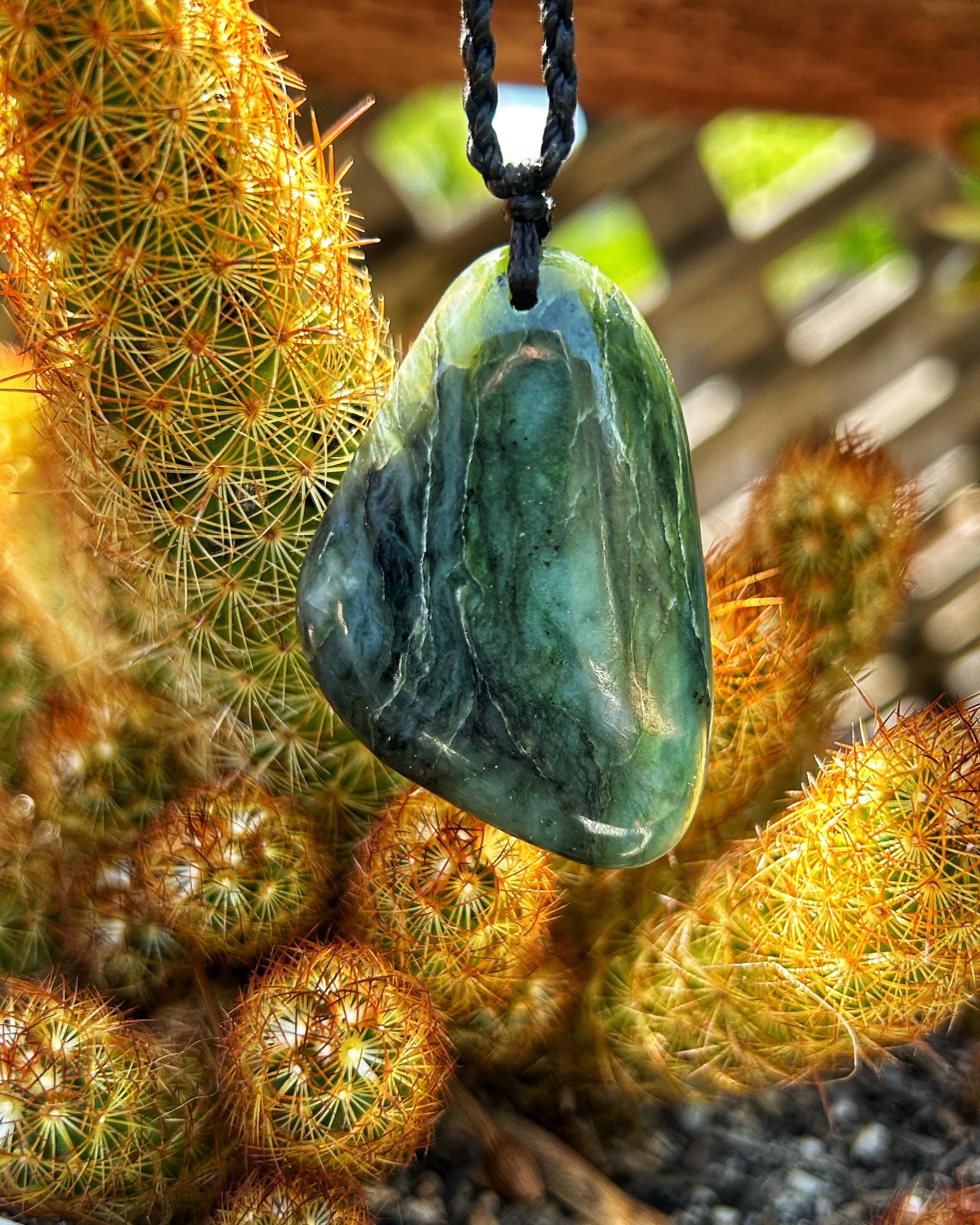 Big Sur Botryoidal “bubble” Nephrite Jade Beach Tumble Pendant Necklace ...