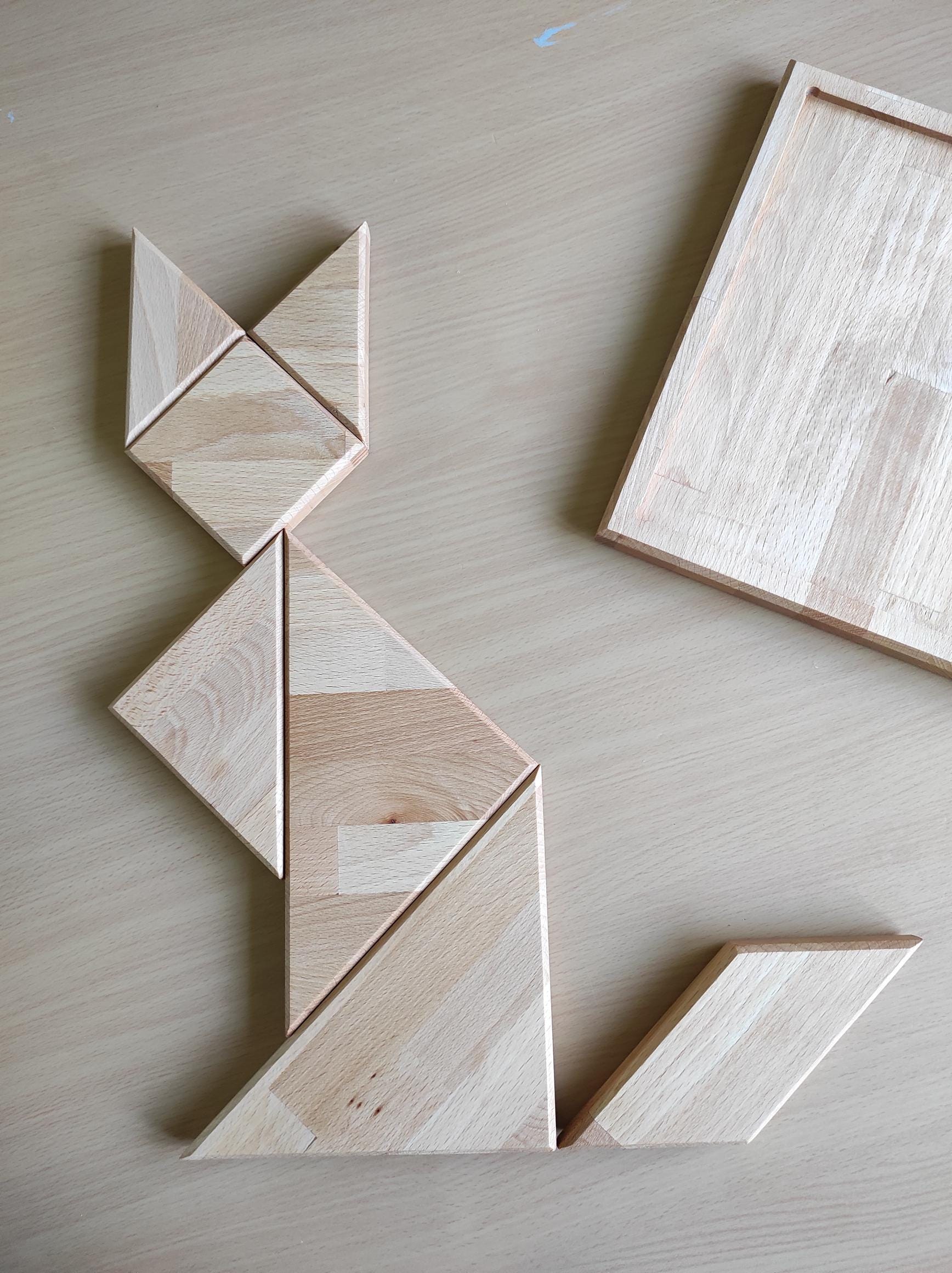 Fichier DXF-svg-pdf CNC – Grand Tangram en bois – Jeu éducatif ...