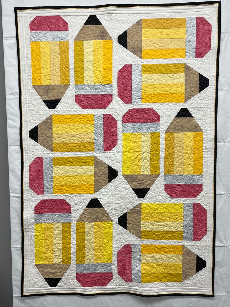 Stubby Pencils Quilt Pattern - Jelly Roll & Layer Cake Friendly - Etsy