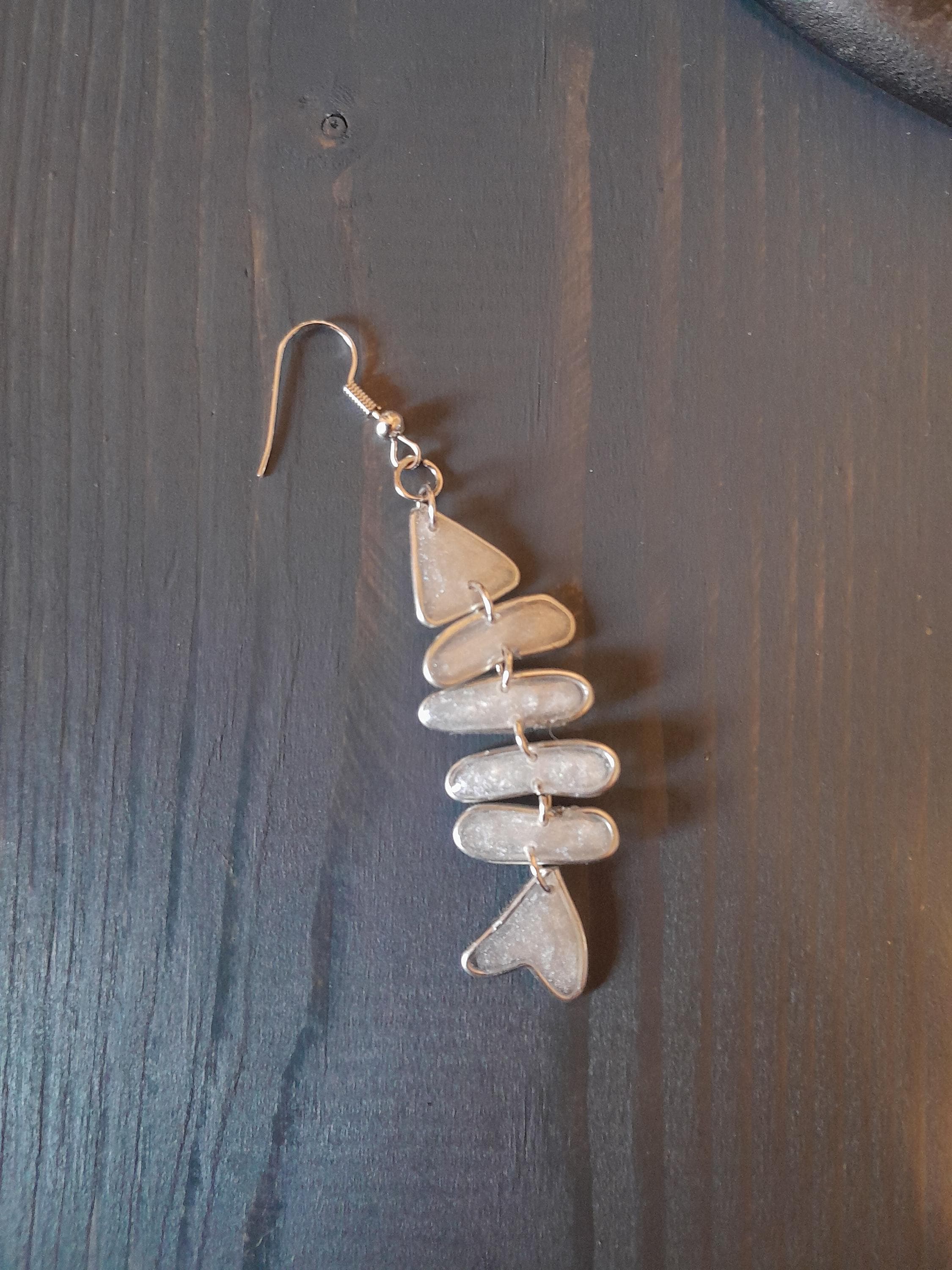 Fish Bone Earrings, Handmade Earrings - Etsy
